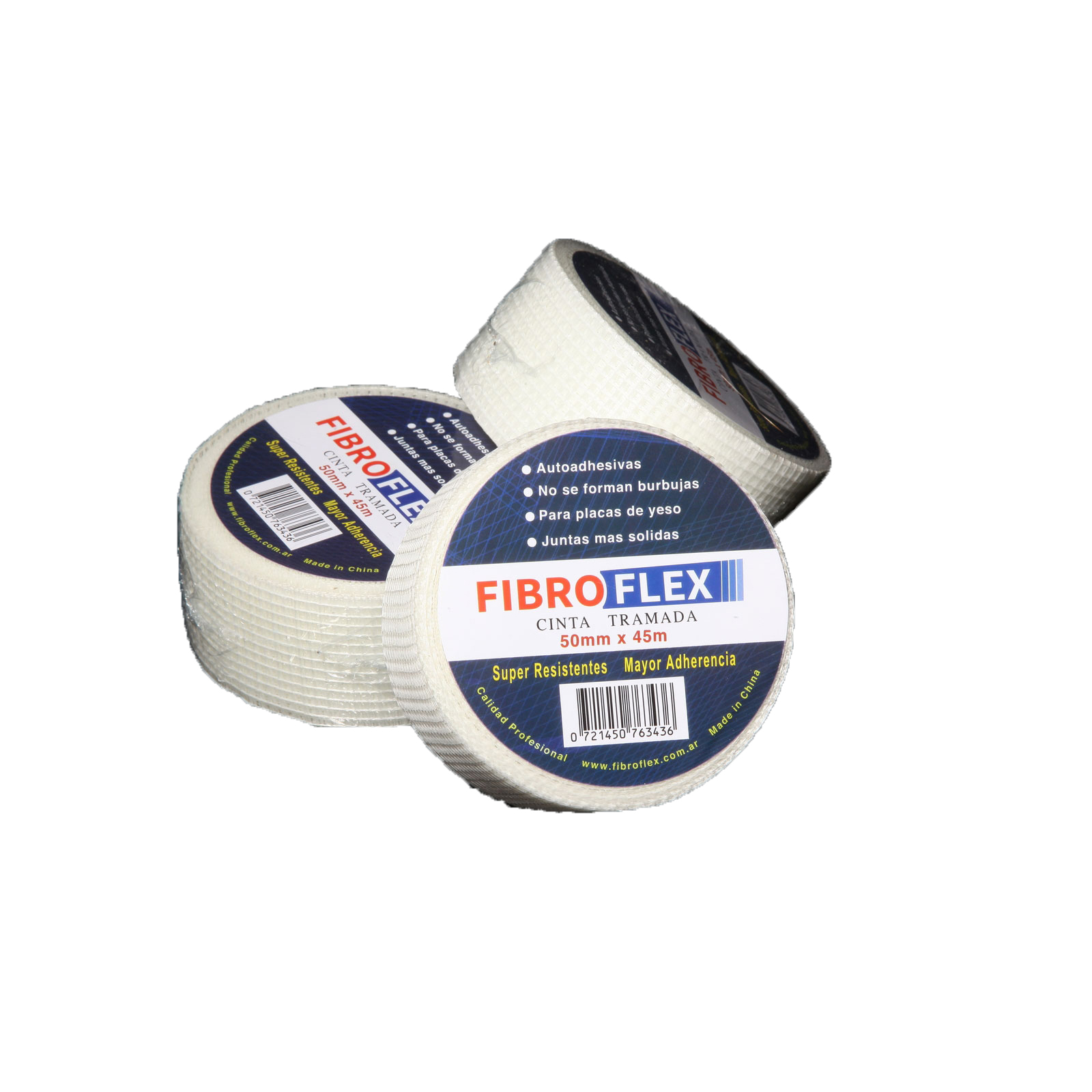 Cinta Tramada Autoadhesiva FIBROFLEX 50 mm x 90 mts – Arteck ...