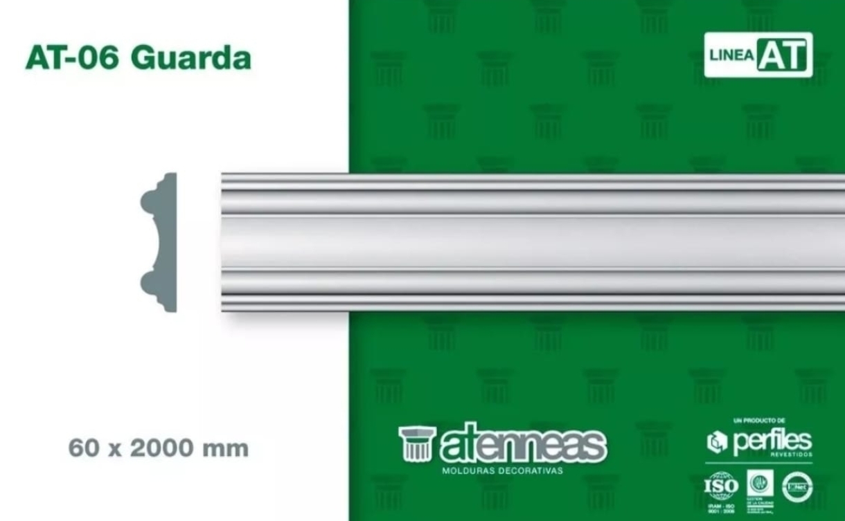 Moldura Guarda Interior AT05 50 mm x 20 mm – Arteck – Construccion en seco